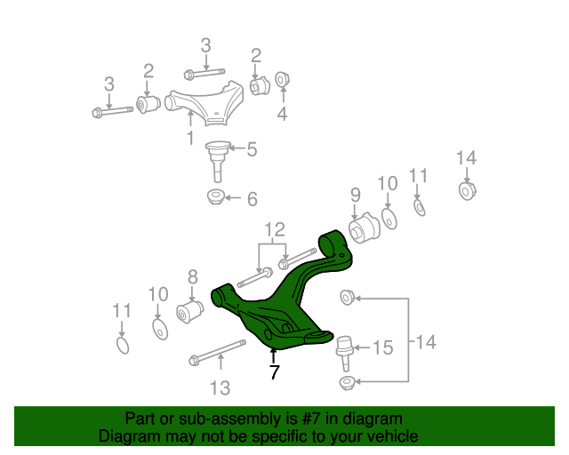 2005-2009 Land Rover LR3 Suspension Control Arm LR075993 ...