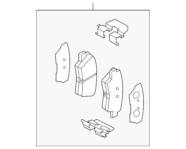 58302-F2A30 - Brake Pads Rear 2017-2022 Kia Niro | Kia.Parts Store