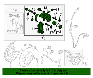 2017-2020 Kia Niro Caliper - Driver's Side (LH) 58310-G2A30 ...