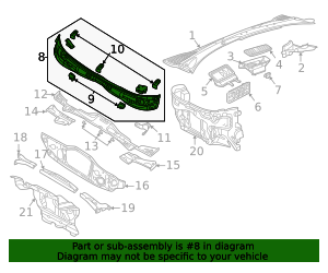 2021-2022 Volkswagen ID.4 Cowl Panel 11A-802-483-A | OEM Parts Online