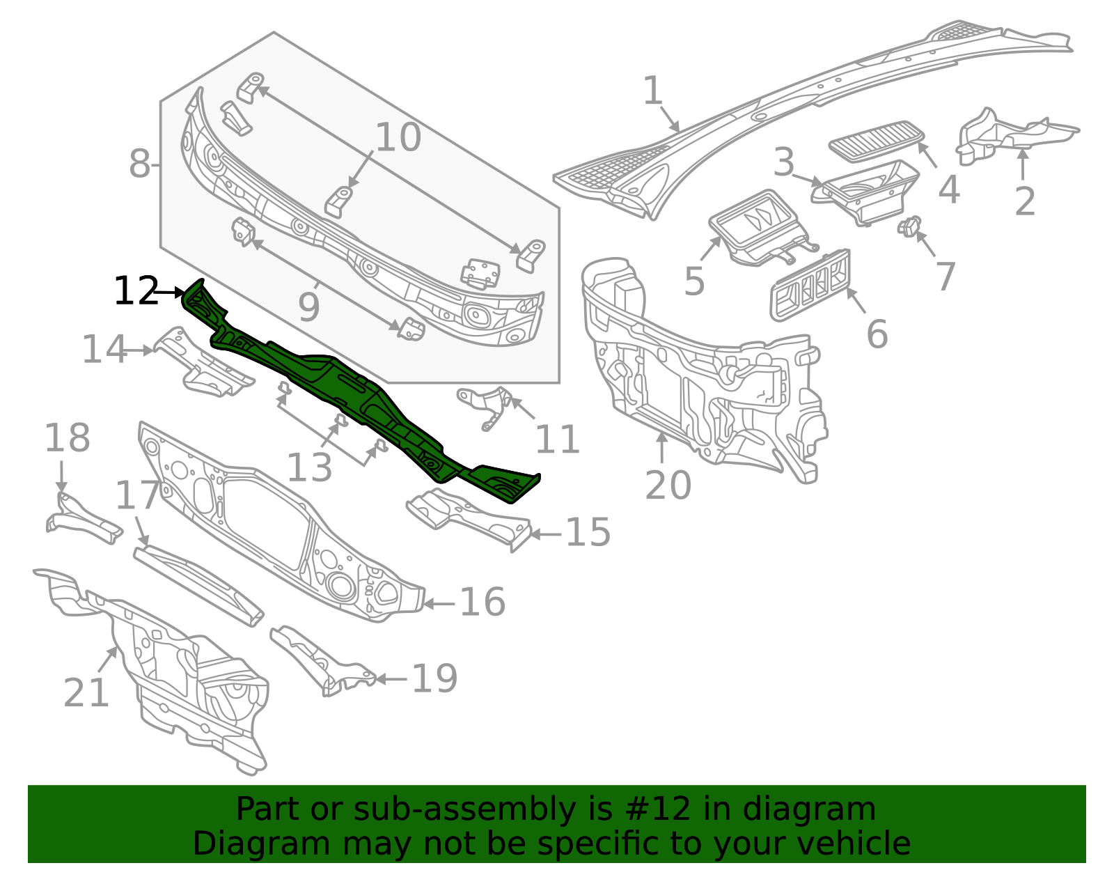 1EA-805-265-A - High-Quality Firewall for 2021-2024 Volkswagen ID.4 ...