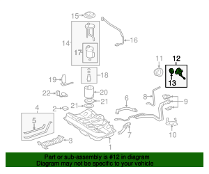 77300-75010 - Fuel Tank Cap 2010-2013 Toyota | AutoNation Parts