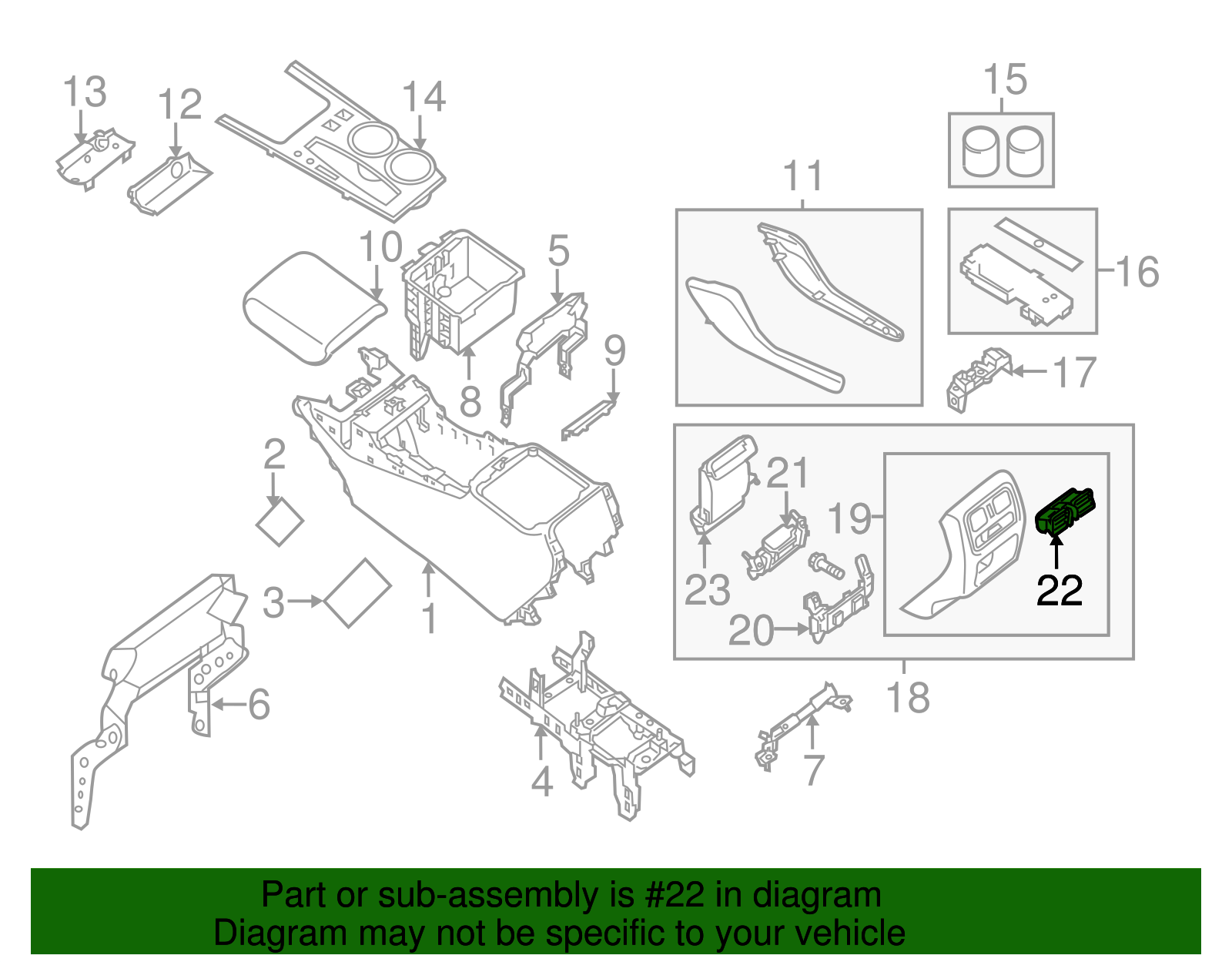 2013-2020 Nissan Pathfinder Vent Grille 68794-3JA0A | Nissan Parts Central