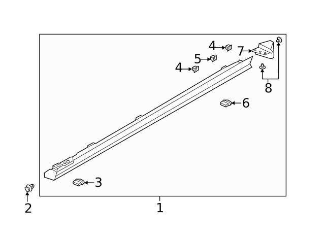 BDTS-51-P50D-64 - Rocker Molding - 2019-2021 Mazda 3 | MazdaSwag