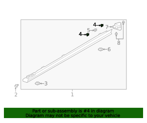 2019-2020 Mazda 3 OEM NEW 2019 Mazda 3 2.5L Rocker Molding Retainer ...
