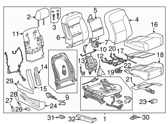 84383139 - Passenger Discriminating Sensor 2017-2020 GM | GMPartsNow