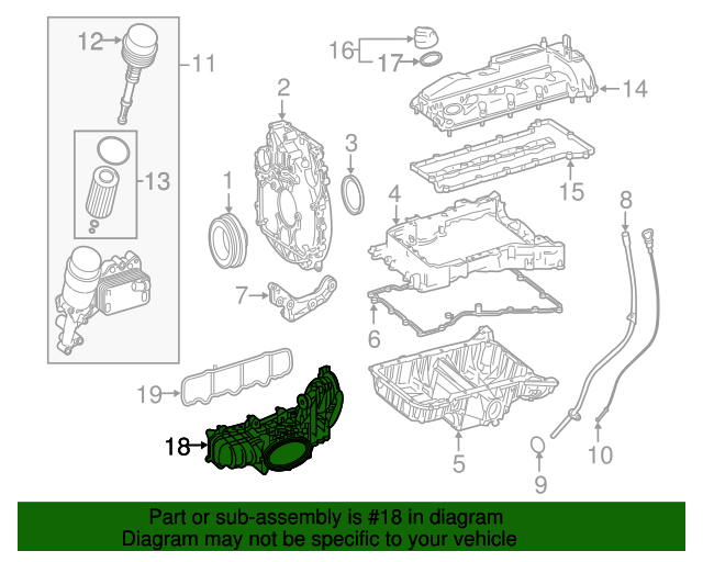 651-090-51-37 - Engine Intake Manifold 2013-2017 Mercedes-Benz ...