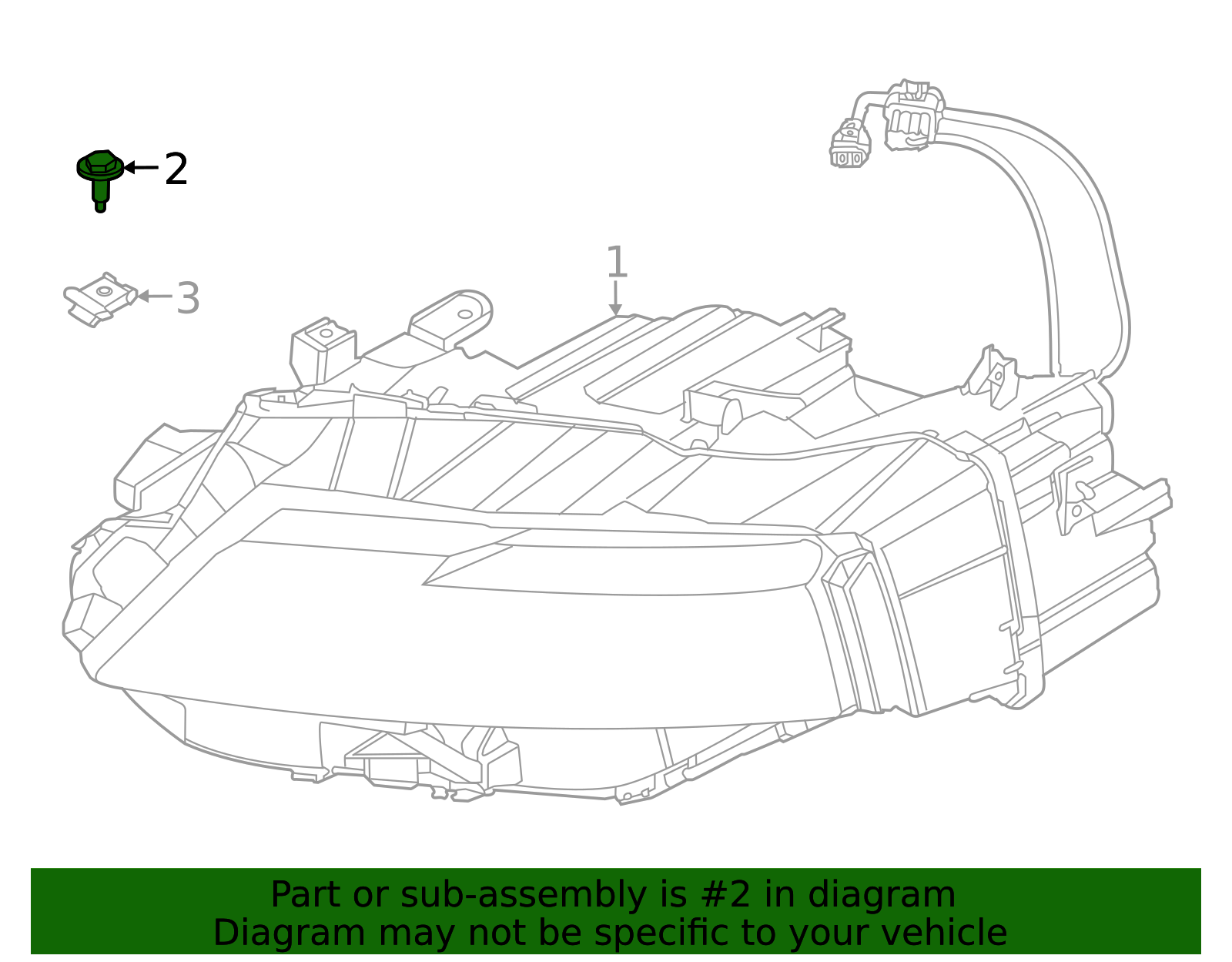 2020-2025 Nissan Headlamp Assembly Bolt 01121-A6031 | My Nissan Part