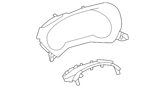55410-48180 - Cluster Visor - 2021-2023 Toyota Venza | Nucar Toyota Parts