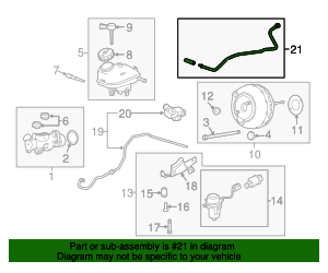 23226563 GM Power Brake Booster Vacuum Pipe Assembly | GM Parts Store