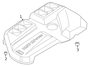 11148095875 - 2021 BMW M4 Engine Cover (11-14-8-095-875) | BMW of South ...