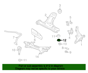 1993-2002 Volkswagen Stabilizer Link Washer 191-411-331 | QuirkParts