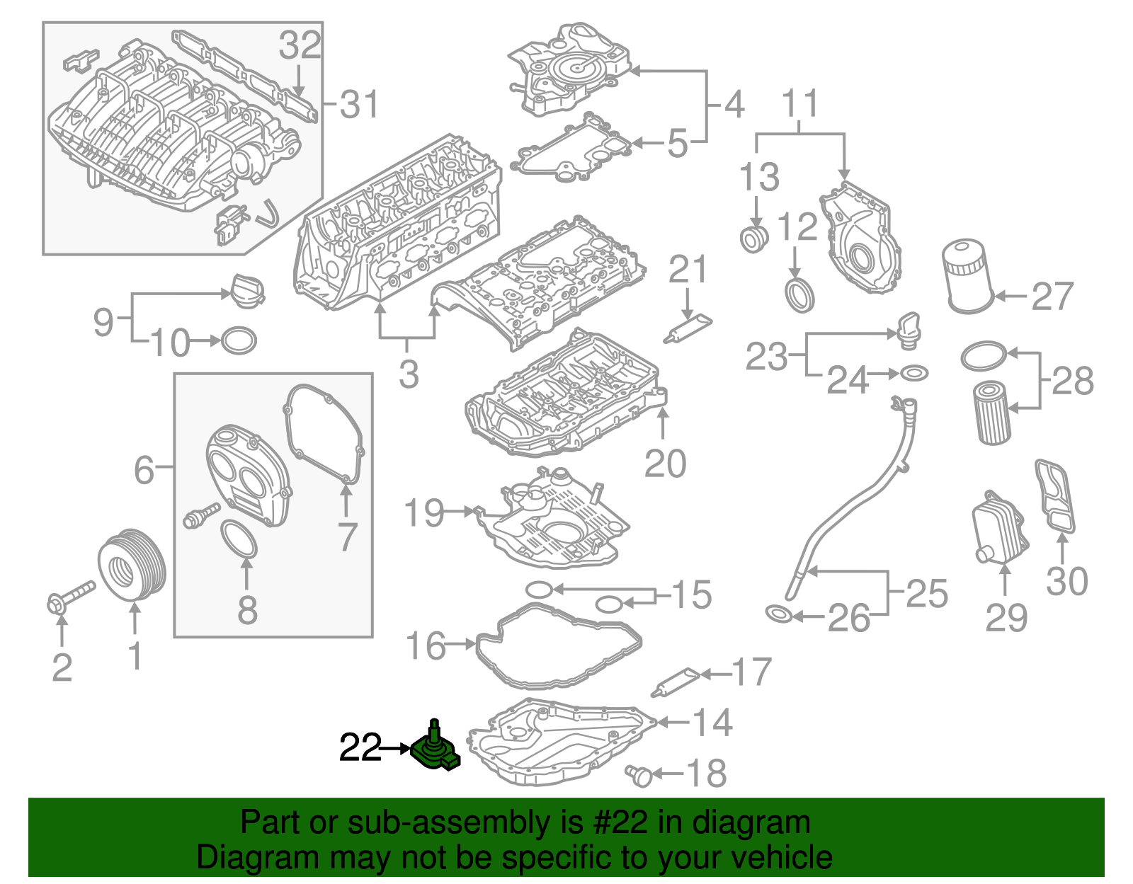 2013-2025 Volkswagen Level Sensor 06K-907-637-B | VW Direct Auto Parts