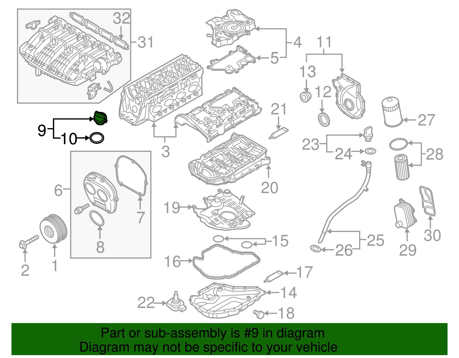 2013-2025 Volkswagen Filler Cap 06K-103-485-D | OEM VW Parts Haus