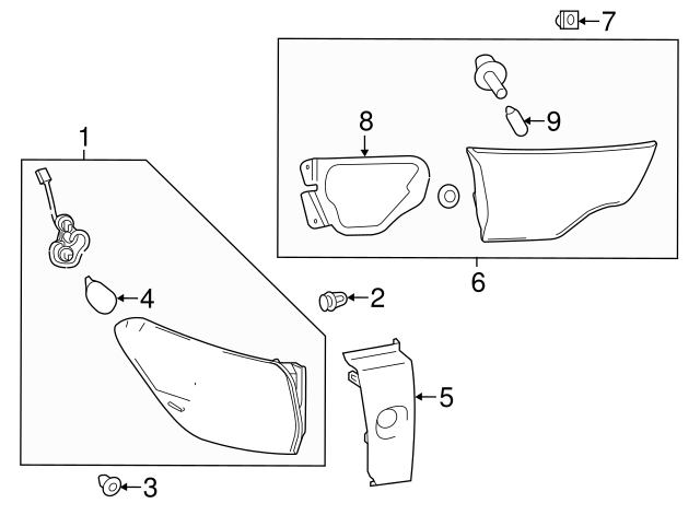 Toyota OEM Combo Lamp Assembly Part# 81560-0E160 | OEM Vehicle Parts