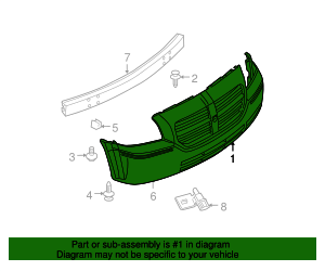 Front Fascia 4805768AB | Mopar Estores