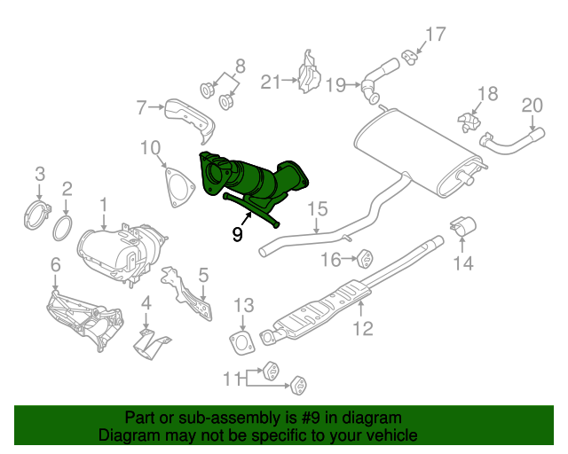 2016-2019 Volvo Exhaust Pipe 31293849 | TascaParts.com