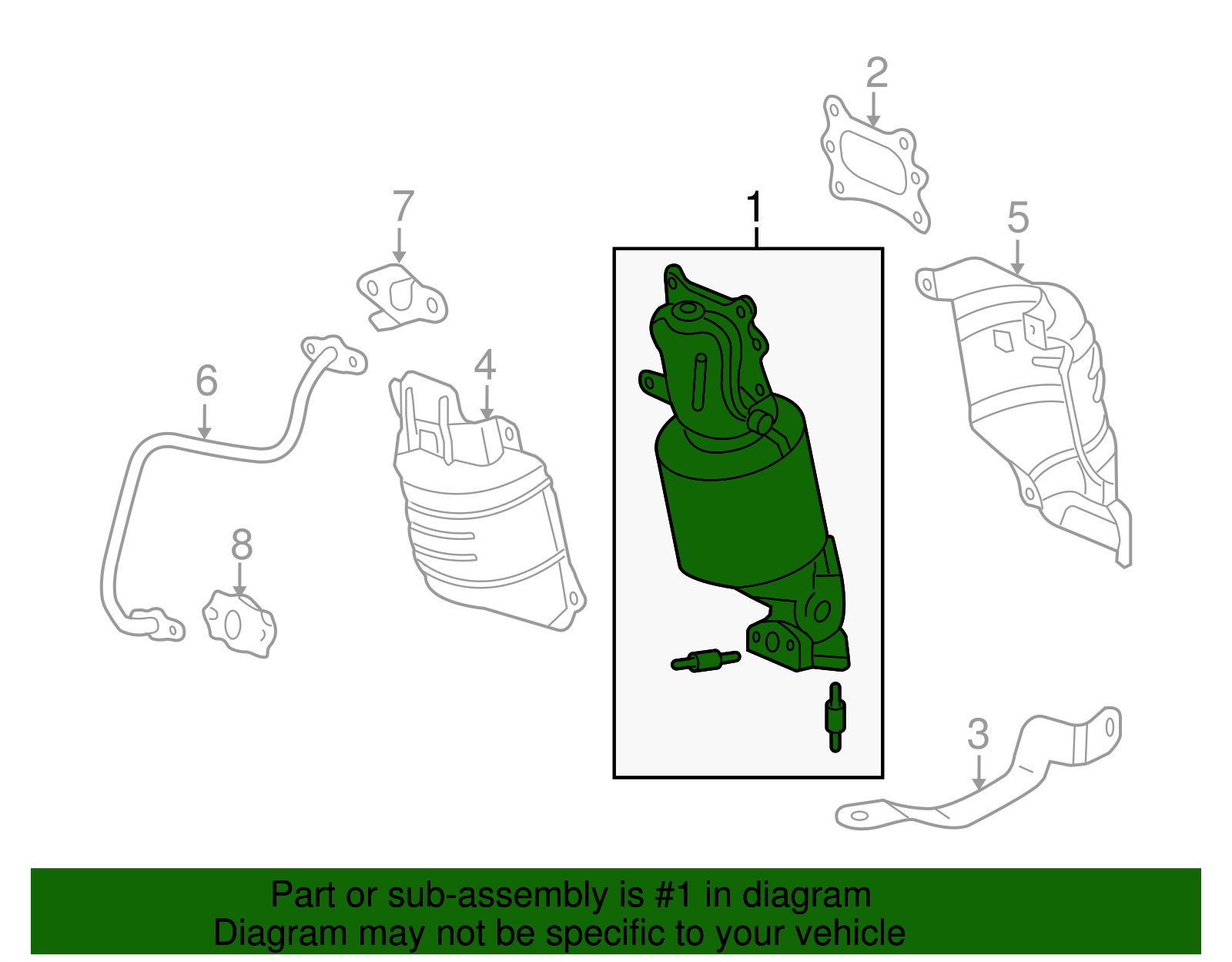 2013-2017 Honda Accord Catalytic Converter 18290-5G0-A00 | Cheaper ...