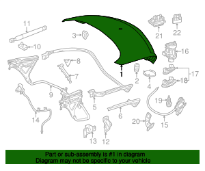 2012-2016 Mercedes-Benz Trunk Lid 172-750-00-75 | MB OEM Parts