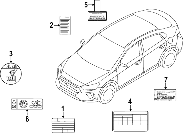2022-2024 Hyundai Caution Label 37519-G2000 | OEM Parts Online