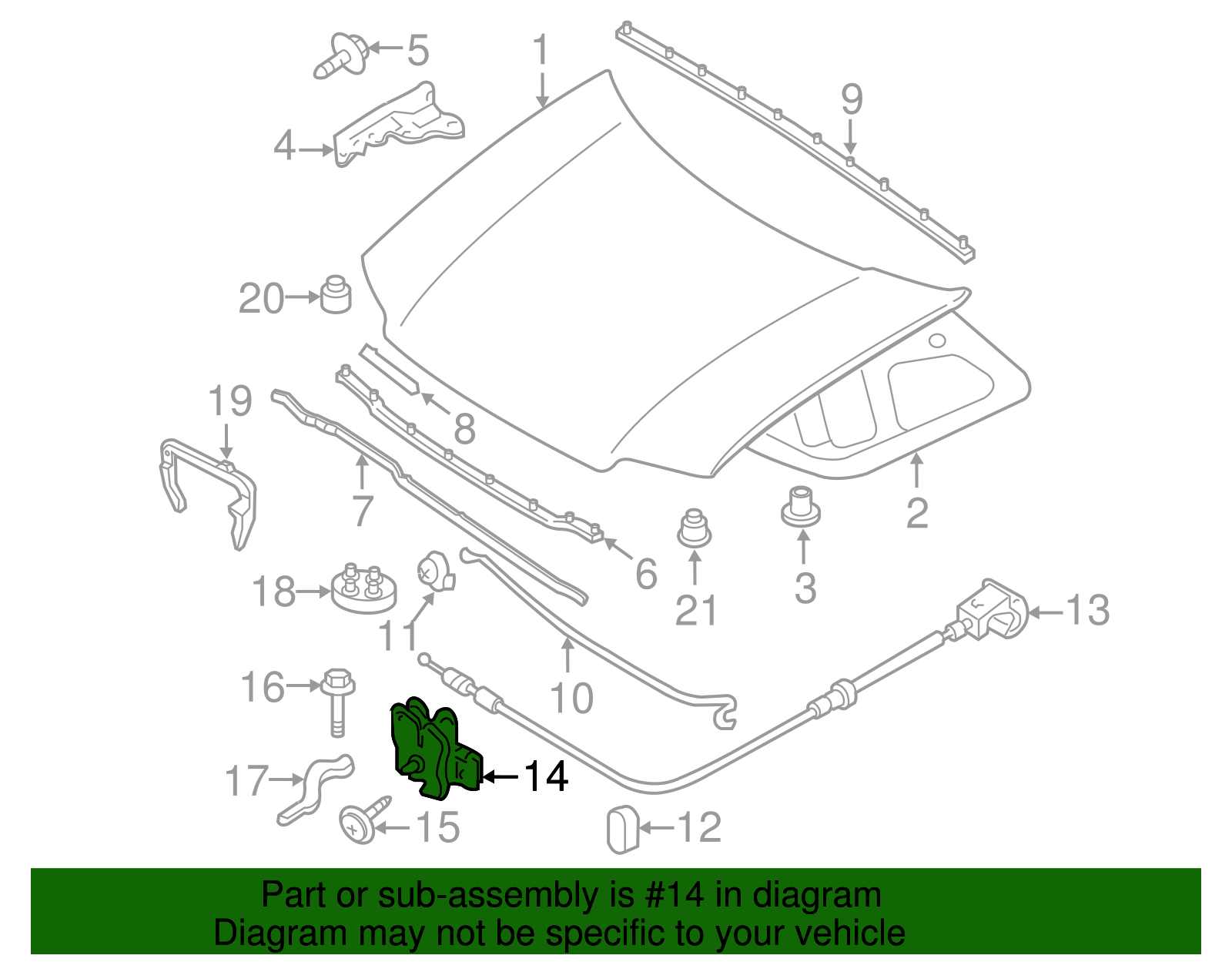 2008-2012 Ford | Latch | 8L8Z-16700-A | Walls' Ford Parts