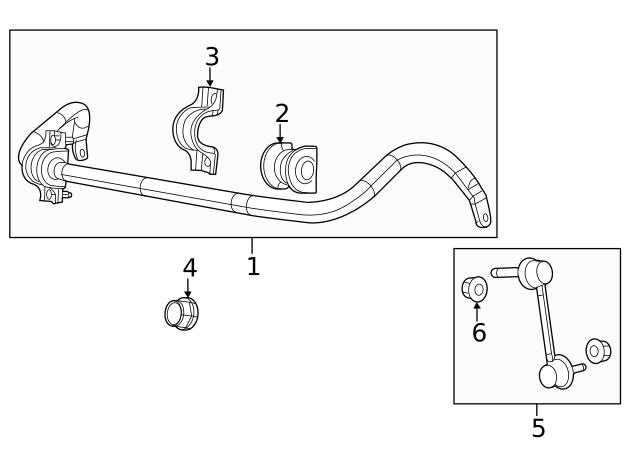2016-2020 Mopar Stabilizer Link 68280910AD | TascaParts.com