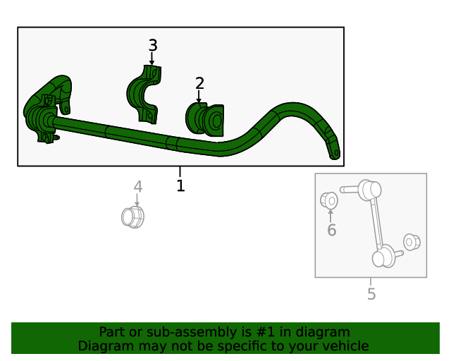 2011-2015 Mopar Stabilizer Bar 68184511AA | Mopar Parts Canada