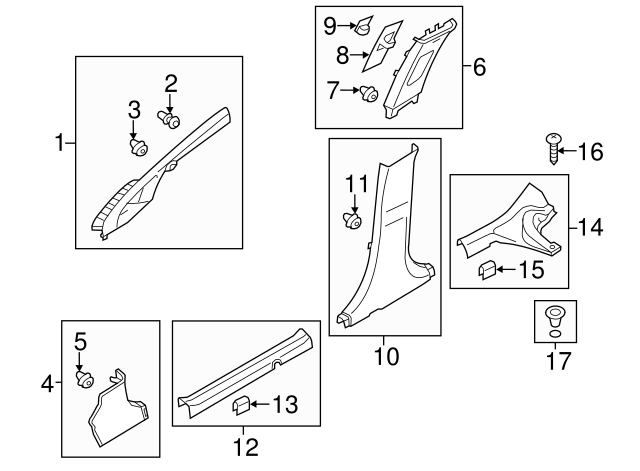 2018-2023 Kia Rio Front Sill Plate 85880-H9000WK | Kia Automotive Parts