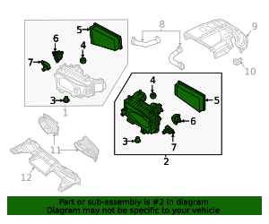 177-090-00-01 - Air Filter and Housing Assembly 2018-2024 Mercedes-Benz ...