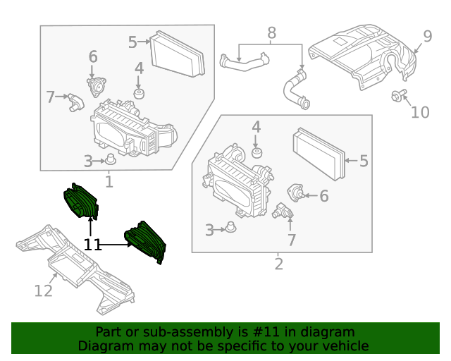 177-090-31-82 - Engine Air Intake Hose 2018-2023 Mercedes-Benz ...