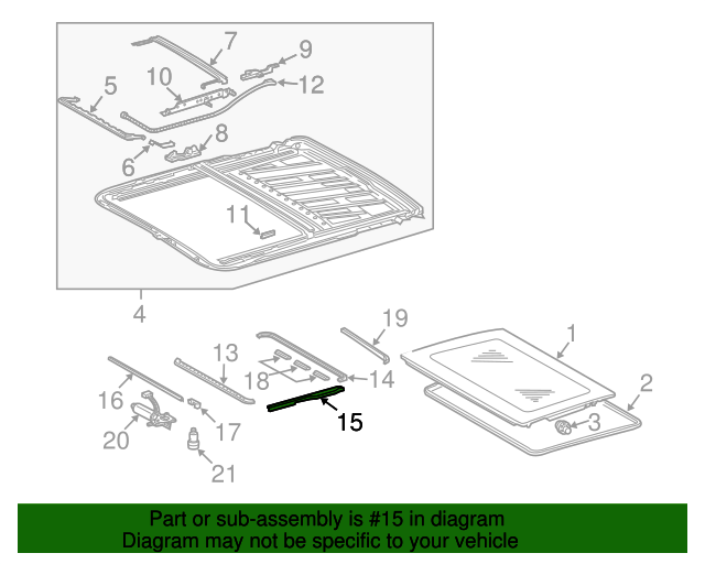 211-782-01-24-64 - Rail 2003-2011 Mercedes-Benz | Mercedes-Benz USA Parts