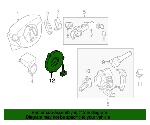 47945-JK00A - Angle Sensor 2007-2012 Nissan | Nissan Parts ...