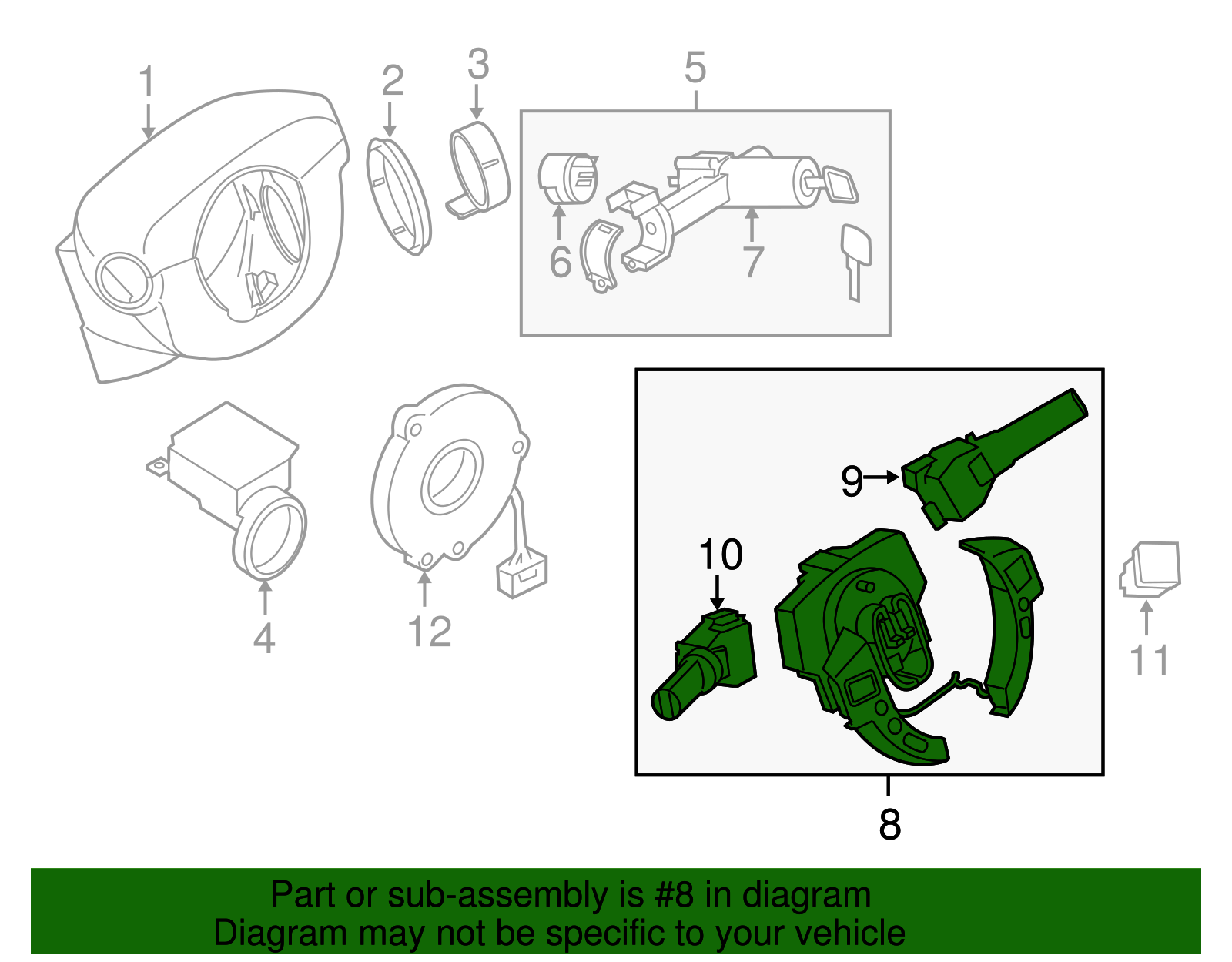 25560-ET19B - Multi-Function Switch - 2007-2012 Nissan Sentra | Nissan ...