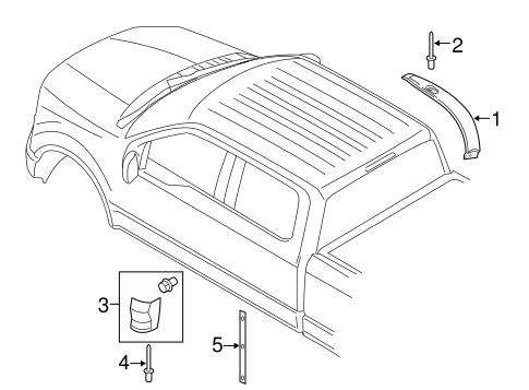 Exterior Trim - Cab for 2019 Ford F-150 | Levittown Ford Parts