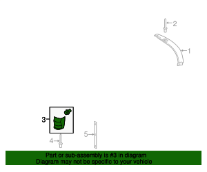 2015-2022 Ford Lower Molding FL3Z-1529077-AD | OEM Parts Online