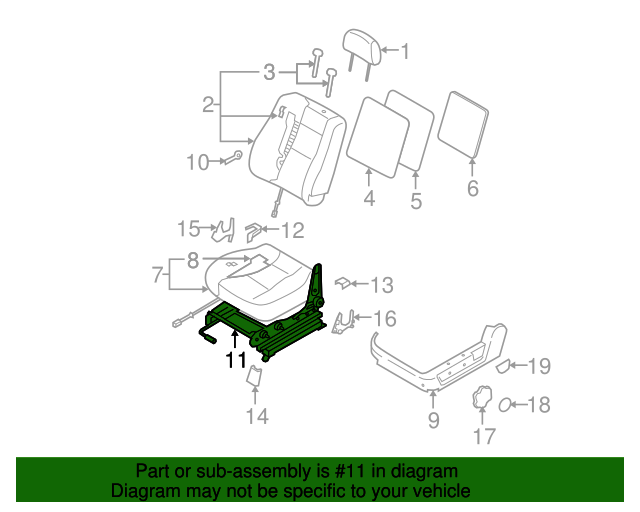 88500-3E260FC - Height Adjuster 2007-2009 Kia Sorento | Kia.Parts Store