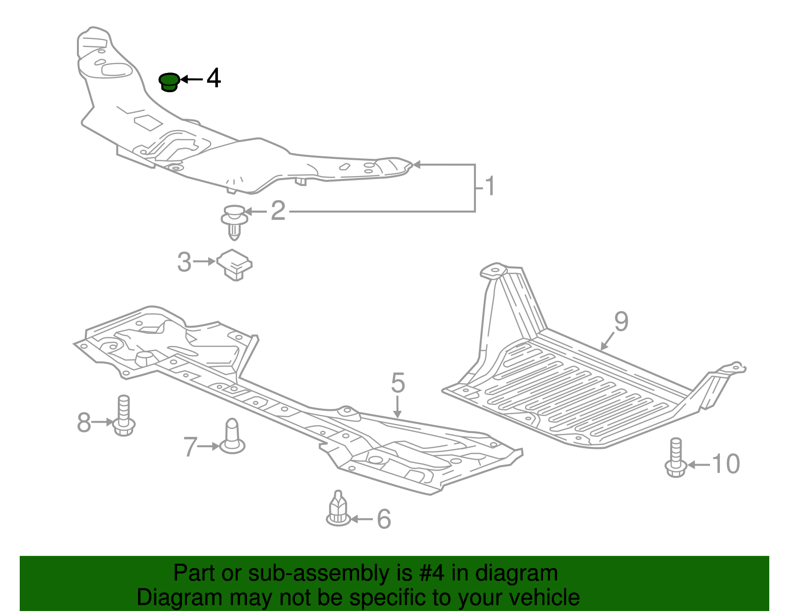 90601-SMA-003 - 2016-2025 Honda - Cap Bumper | Genuine Honda Parts