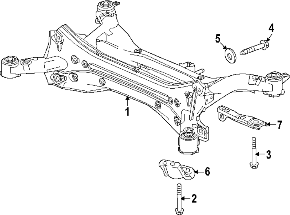 90176-3W0-A00 - 2023-2025 Honda - Suspension Cross-Member Mount Bolt ...