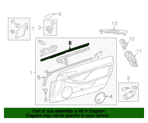 2015-2024 Lexus Belt Weather-Strip 68171-24030 | OEM Parts Online