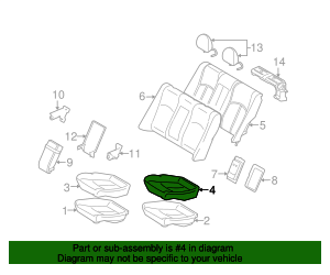 219-920-03-46-9E43 - Cushion Cover 2006-2009 Mercedes-Benz | Mercedes ...