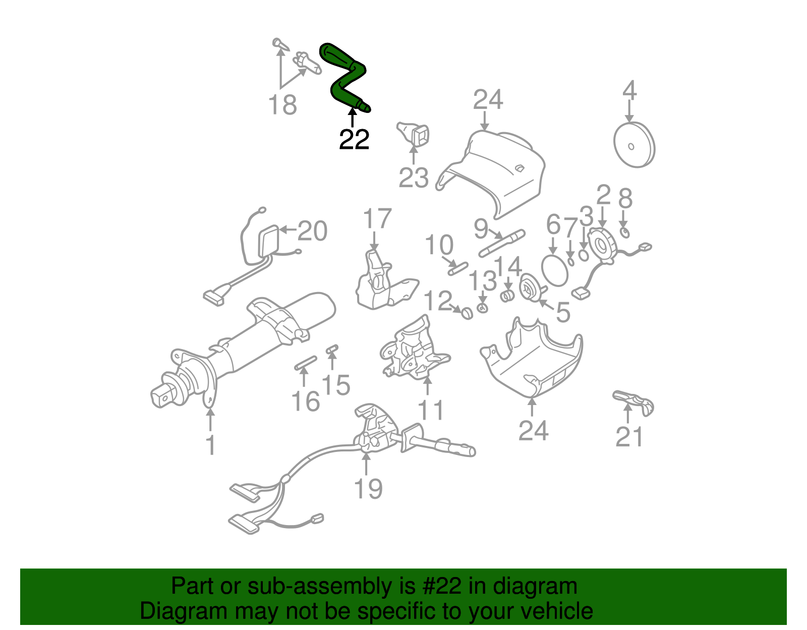 1999-2007 GM Automatic Transmission Shift Lever 26075107 | OEM Parts Online