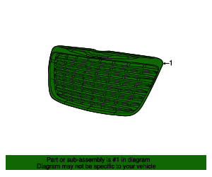 2011-2014 Chrysler 300 Grille 68127942AE | TascaParts.com