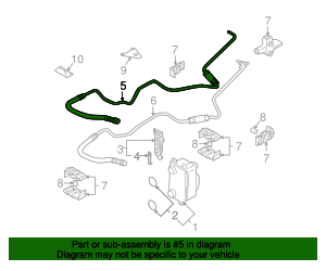 2004-2008 BMW Automatic Transmission Oil Cooler Hose Assembly 17-22-7 ...