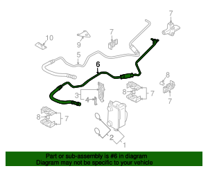 17-22-7-572-598 - Automatic Transmission Oil Cooler Hose Assembly 2004 ...