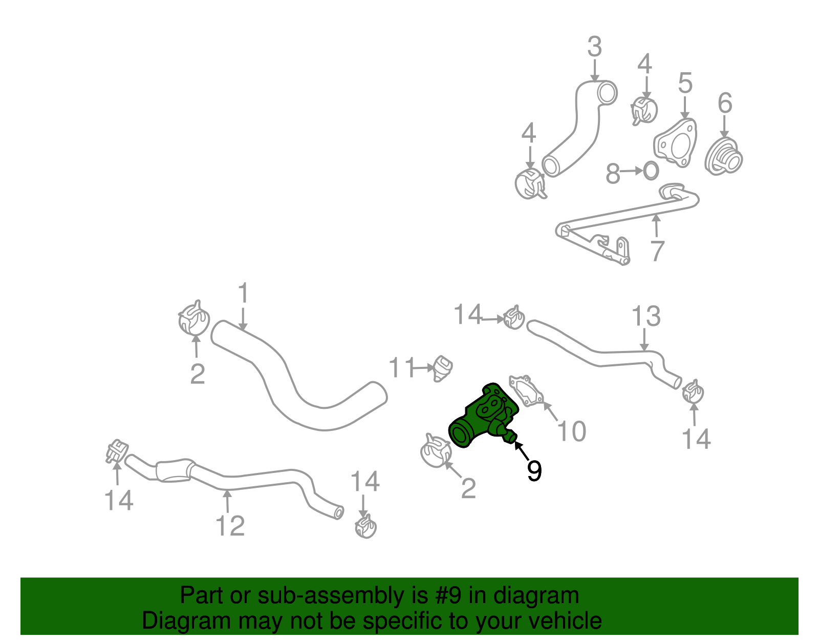 2007-2009 Suzuki SX4 | 2007-2009 Suzuki SX4 - Water Outlet | 17570 ...