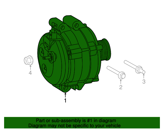 2014-2019 Ram Alternator 56029696AB | TascaParts.com