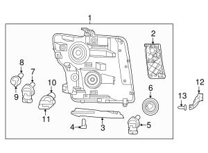 2016-2023 Nissan Signal Bulb Socket 26243-EZ21A | OEM Parts Online