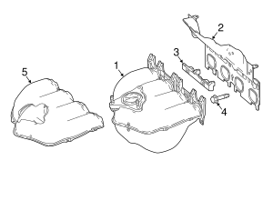 133-141-03-42 - Exhaust Manifold Bracket 2014-2019 Mercedes-Benz ...