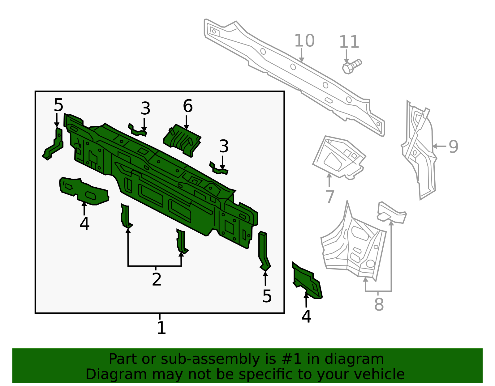 2015-2019 Volkswagen Rear Body Panel 5G9-813-304 | vwpartscenter