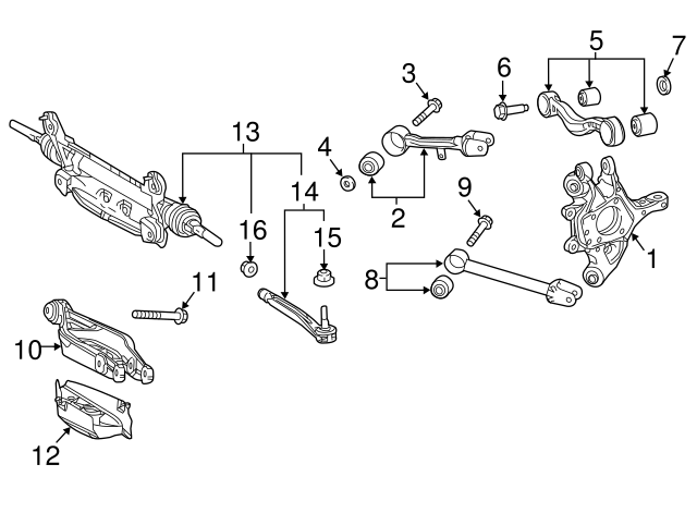 2015-2021 Lexus Rear Upper Control Arm 48790-24070 | OEM Parts Online